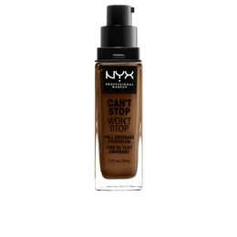 NYX Can't Stop Won't Stop Full Coverage Foundation #walnut 30 ml