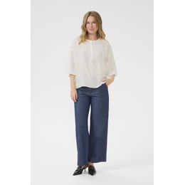 Kaffe Langarm-Bluse Loose fit Chalk white