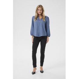 Kaffe Langarm-Bluse Regular fit Coronet Blue C. blue