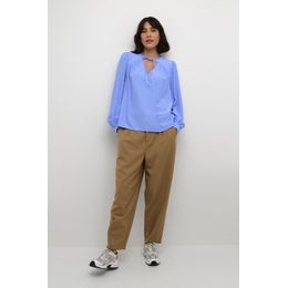 Kaffe Langarm-Bluse Regular fit Vista Blue