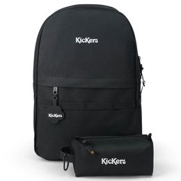 Kickers Gemini Schwarzer Rucksack mit Federm&auml;ppchen