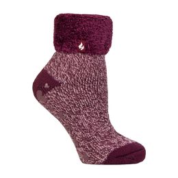 Heat Holders Damen Gerippte B&uuml;ndchen Thermo Schlafsocken f&uuml;r die Entspannung