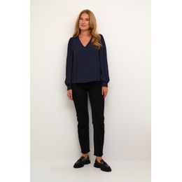 Kaffe Langarm-Bluse Regular fit Midnight Marine