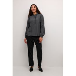 Kaffe Langarm-Bluse Regular fit Black Oyster