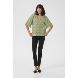 Kaffe Langarm-Bluse A-shape Oil Green