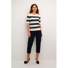 Kaffe Strickpullover Regular fit blue white
