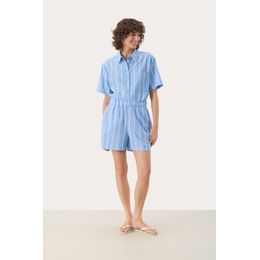 PART TWO Shorts Easy fit Marina Blue and White Stripe blue white