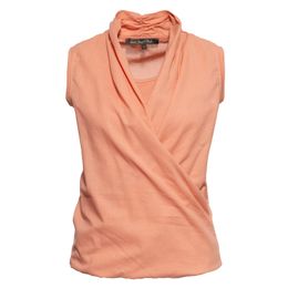 Amor, Trust & Truth Amor, Truth & Trust Damen &Auml;rmellose Wickelbluse pfirsich