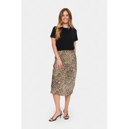 Saint Tropez Rock Regular Fit Cremiger Leopard animal