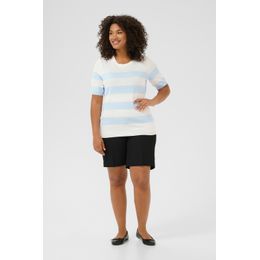 Kaffe Strickpullover Regular fit blue white