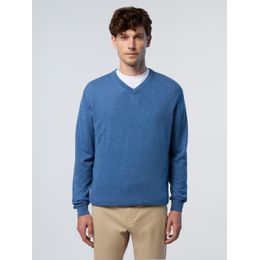 North Sails Pullover V-Ausschnitt mit Logo-Label