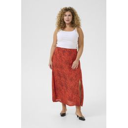 Kaffe Rock A-shape Grenadine Graphic Animal red