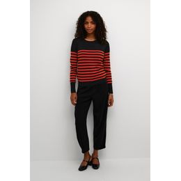 Kaffe Strickpullover Regular Fit black red