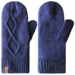 Timberland Cable Mitten Damen Navy Handschuhe