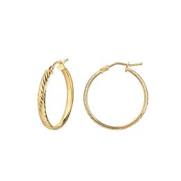 Diamonds by Ellen K. Fascination by Ellen K. Creolen 375/- Gelbgold 22mm