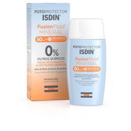 ISDIN Fusion Fluid Mineral Photoprotector 0% Chemische Filter Spf50+ 50 ml