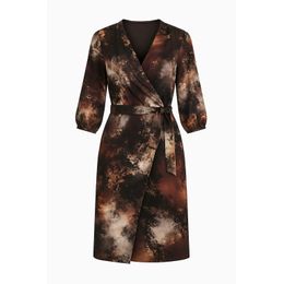 Bedrucktes Wickelkleid