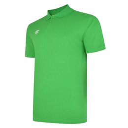 Umbro Herren Essential Polo Shirt (Smaragd/Wei&szlig;)