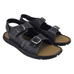 Dunlop Herren Sommer Strand Ledersandalen