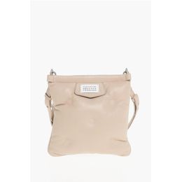 Maison Martin Margiela MM11 GLAM SLAM Umh&auml;ngetasche aus gestepptem Leder mit magnetischem C in Pink
