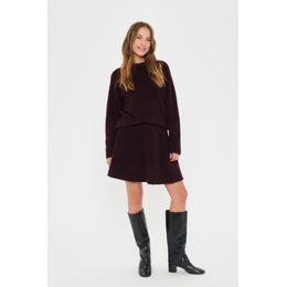 Saint Tropez Strickpullover GelaSZ Strickpullover Lockere Passform wine