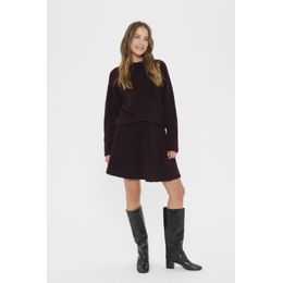 Saint Tropez Strickpullover GelaSZ Strickpullover Lockere Passform wine
