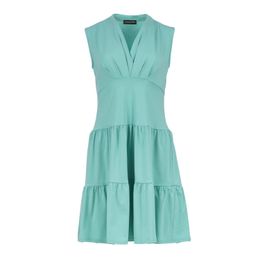 Jade &ndash; &Auml;rmelloses Jerseykleid mit V-Ausschnitt &ndash; Lockere Passform, knielang