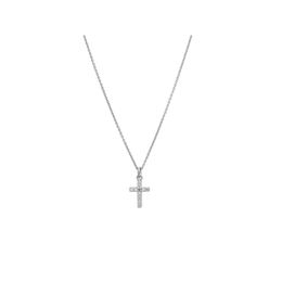 Lyomi Anh&auml;nger mit Kette 585/- Wei&szlig;gold 11 synth. Diam. 0,14ct.