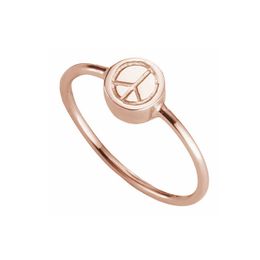 CAI Ring 925/- Sterling Silber rotvergoldet Peace