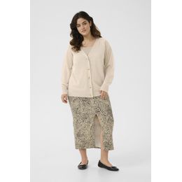Kaffe Strickjacke Regular fit Feather Gray Melange beige