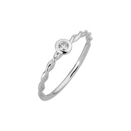 Lyomi Ring 585/- Wei&szlig;gold 1 synth. Diam. 0,06ct.