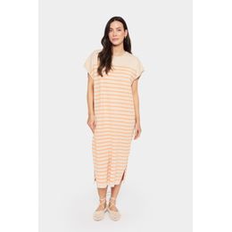 Saint Tropez Kleid Lockere Passform Fog Orange Stripe orange
