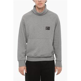 Neil Barrett Rollkragenpullover ICONIC PIERCING aus Baumwolle in Grau