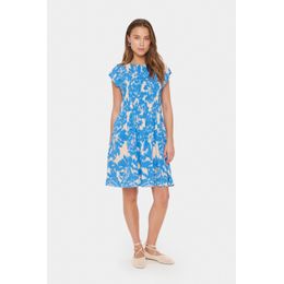 Saint Tropez Kleid Gerade Passform Campanula Water Blooms multicolour