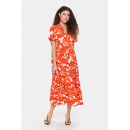 Saint Tropez Kleid A-shape Poinciana Water Blooms multicolour