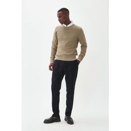 Matinique Strickpullover MAlagoon Gerade Passform beige