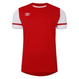 Umbro - "Cavelle" T-Shirt f&uuml;r Herren (Zinnoberrot/ Brillantes Wei&szlig;)