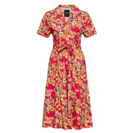 Queen Kerosin Damen Swing Kleid Hawaii Red rot