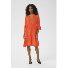Kaffe Kleid A-shape red
