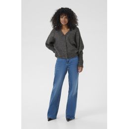 Kaffe Strickjacke KAcuba Strickjacke Regular fit dark grey