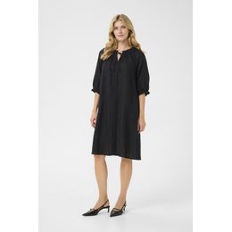 Cream Kleid A-shape black