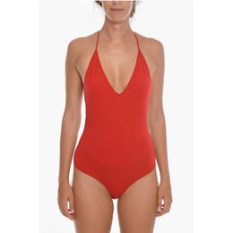 Bottega Veneta COSY Bodysuit ohne R&uuml;cken aus Kaschmirmischung in Rot