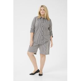Kaffe Langarm - Hemd Loose fit Midnight/White Stripe blue white
