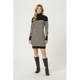 Kaffe Kleid Slim fit black offwhite