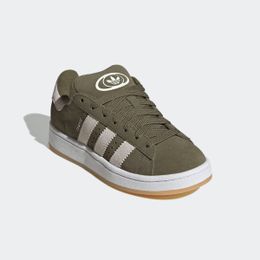 Sneaker adidas originals "CAMPUS 00S KIDS", M&auml;dchen, Gr. 36, medium schwarz khaki, sanftes wei&szlig;, cloud wei&szlig;, Leder, Schuhe Sneaker, f&uuml;r Kinder & Jugendliche