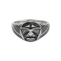 CAI Ring 925/- Sterling Silber oxidiert Maske Afrika