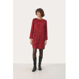 PART TWO Kleid Gerade Passform black red