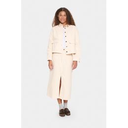 Saint Tropez Jeansjacke Lockere Passform Creme