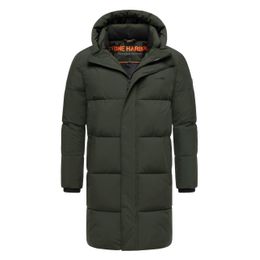 Stone Harbour Herren Steppmantel Hadrieen mit Fleecefutter & Kapuze