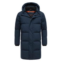 Stone Harbour Herren Steppmantel Hadrieen mit Fleecefutter & Kapuze